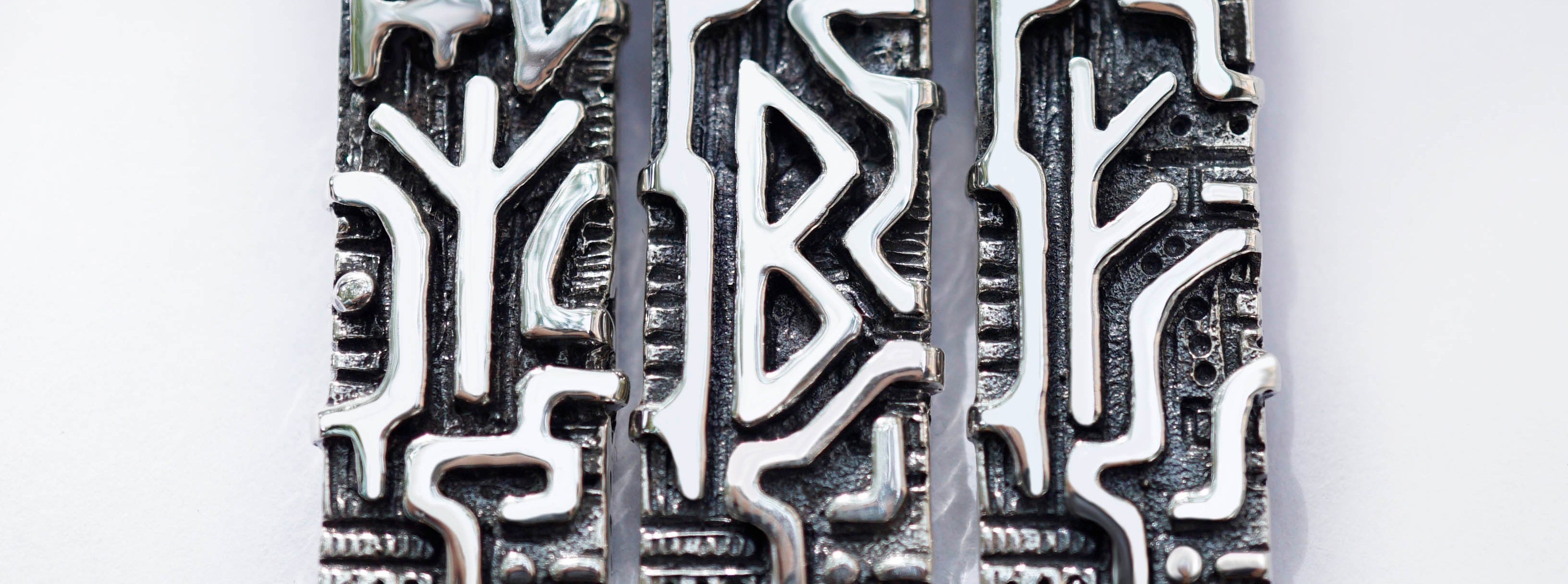 Runes jewelry from the sterling silver and natural gemstone